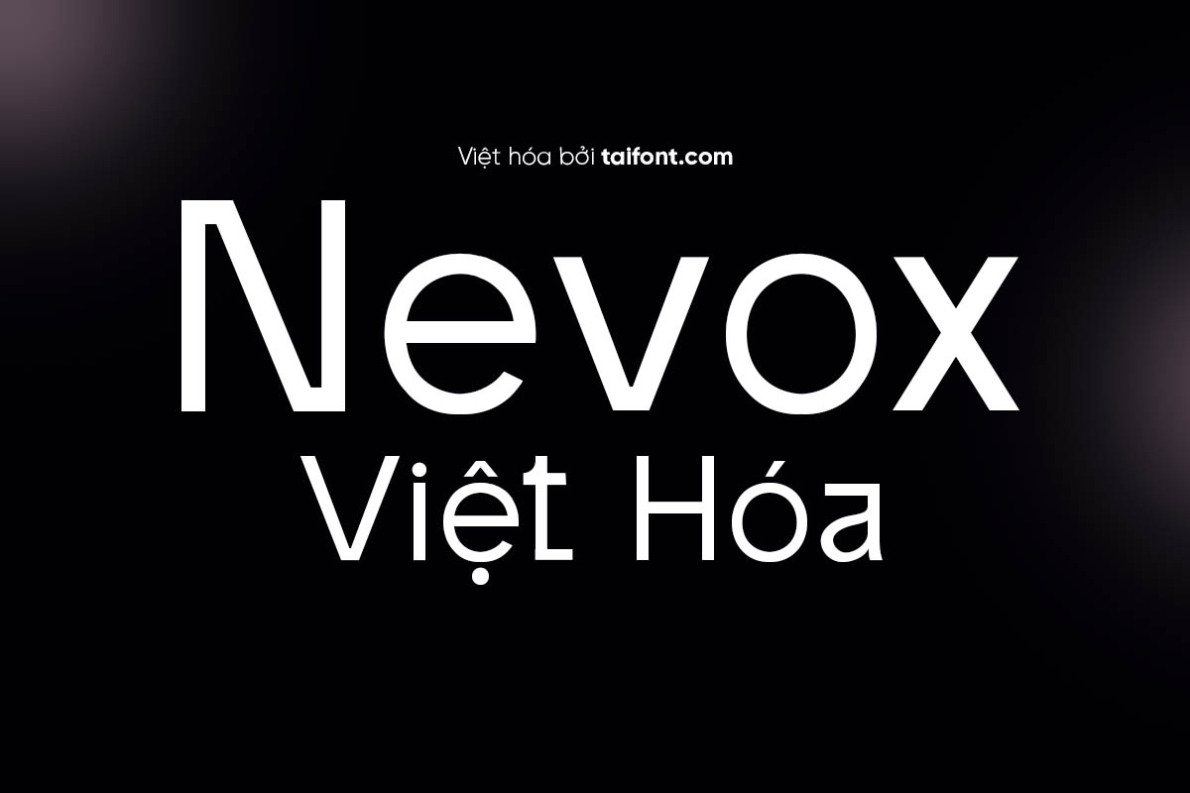 Font Việt hóa TF FT Nevox - Taifont.com